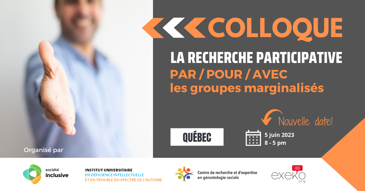 Colloque PAR / POUR / AVEC les groupes marginalisés – Société inclusive